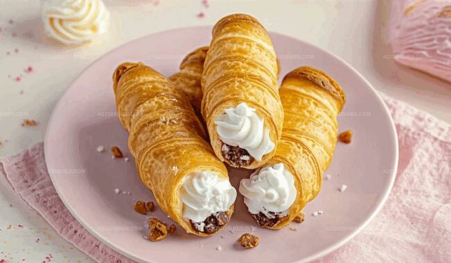 Heavenly Cream Horns Recipe: Flaky Swirls of Sweet Bliss - AZ Cuisines
