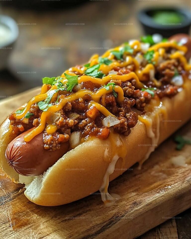 Sizzling Grilled Hot Dogs with Spicy Chili and Melted Cheddar Recipe ...