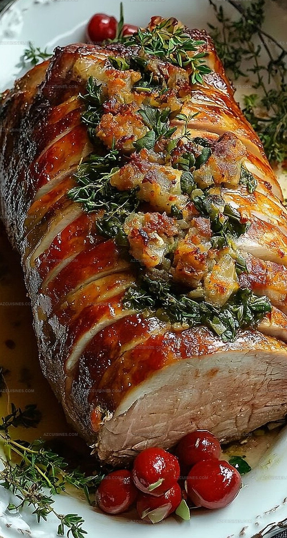 Festive Christmas Stuffed Pork Roast Recipe for Holiday Magic - AZ Cuisines