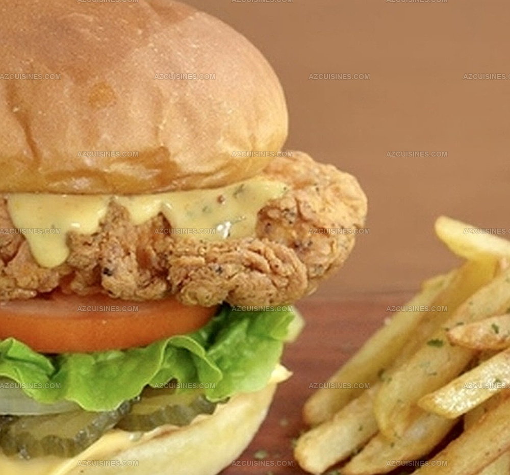The Best Crispy Chicken Burger Recipe You'll Ever Make - AZ Cuisines